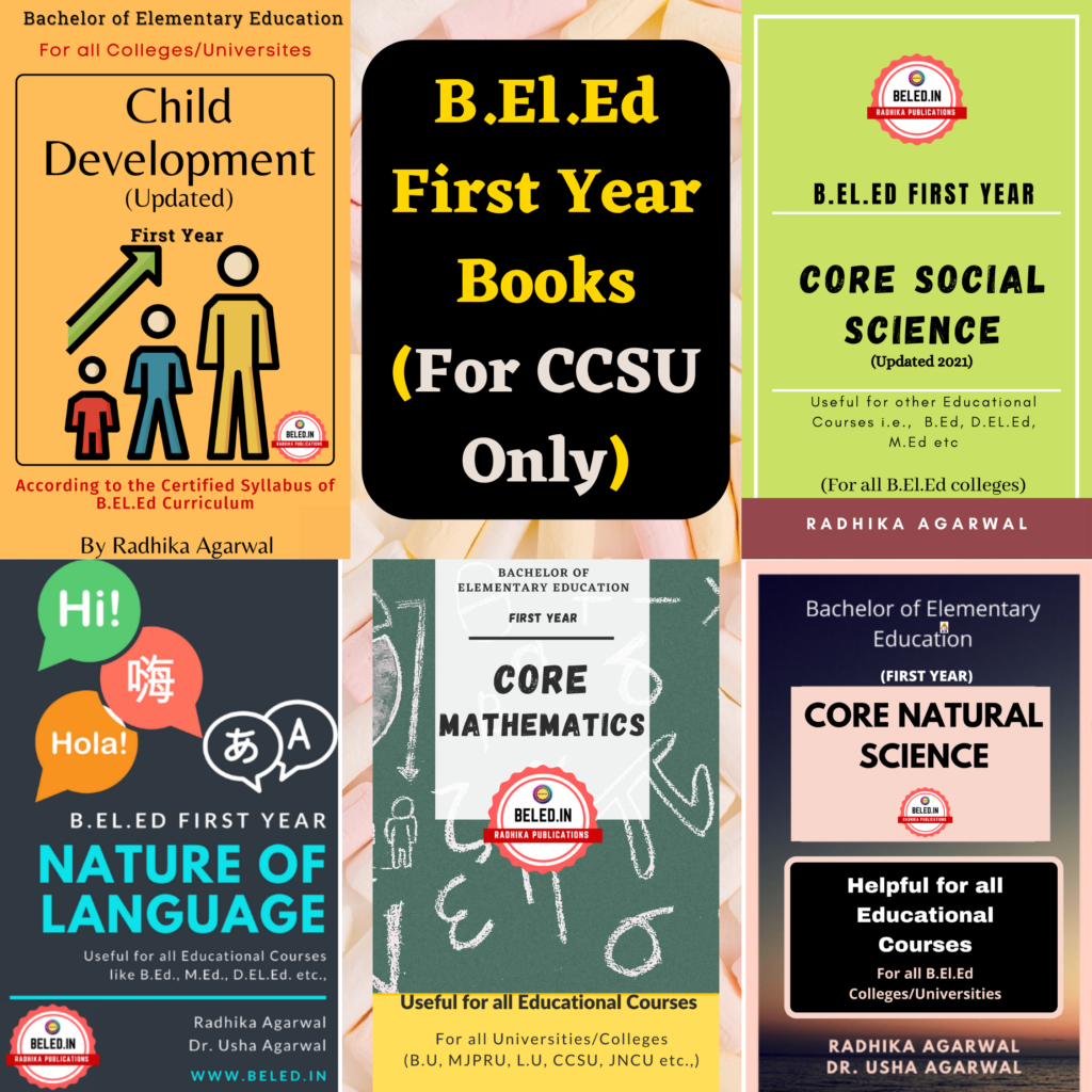 B.El.Ed First Year English Medium Books (Set of 05) - Only for C.C.S.U ...